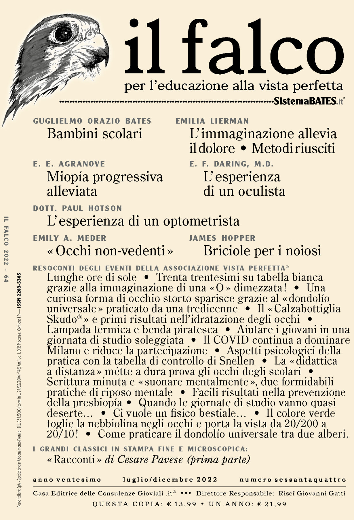 «IL FALCO» numero 64 (2022 2/2) – Sistema Bates® sito ufficiale